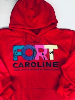 Fort Caroline Middle School YOUTH Hooded Pullover Sweatshirt - Total ...